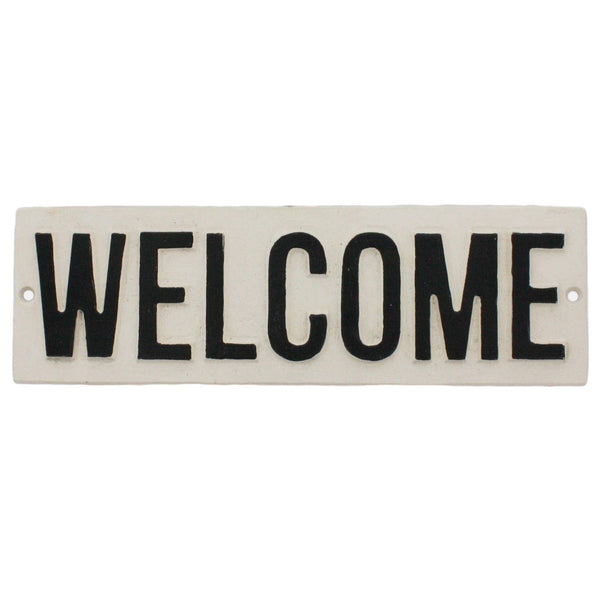 Welcome Cast Iron Sign - SALE! - Almost Local Shop